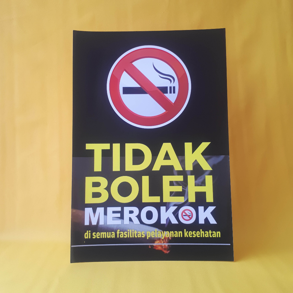 Jual Poster Dilarang Merokok | Poster Tidak Boleh Merokok | Poster ...
