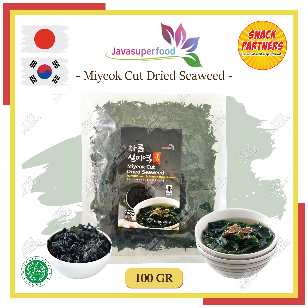 Jual DRIED CUT WAKAME Seaweed / Miyeok Repack 10 / 25 / 50 / 100 GR ...
