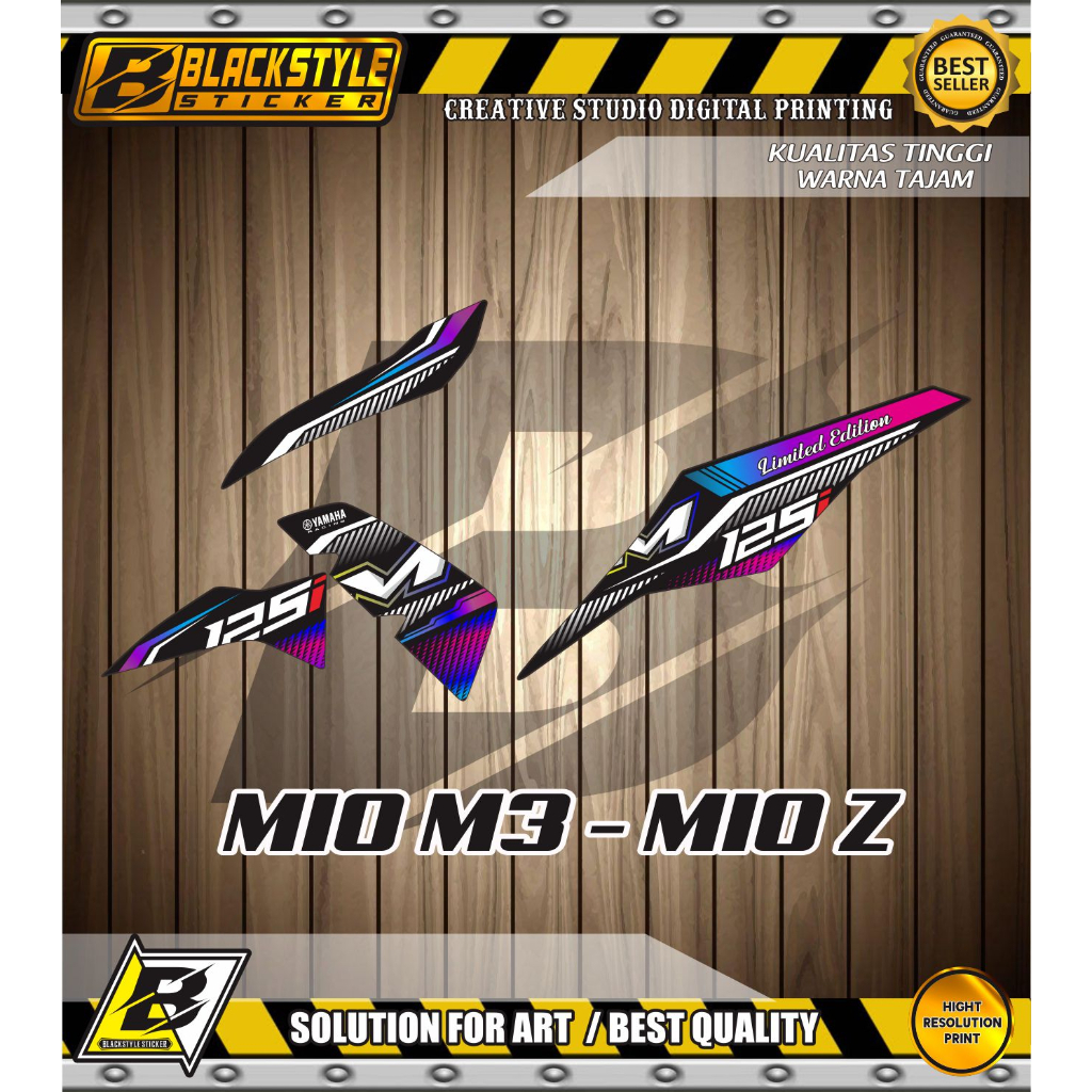 Jual STICKER MIO ALL M3 125 FI VARIASI MIO Z STIKER MOTOR M3 MATIK ...