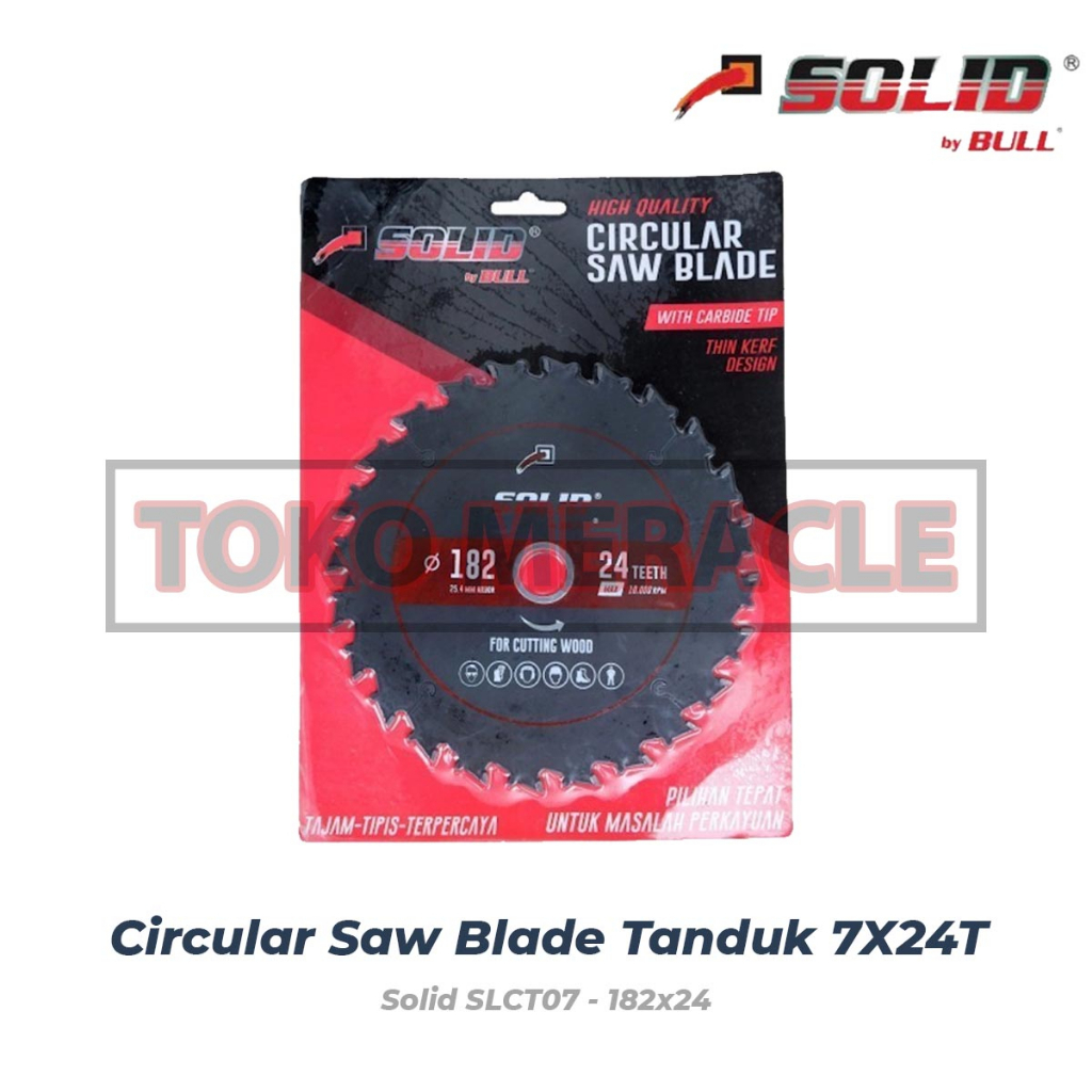 Jual [HITAM] Solid Circular Saw Blade Tanduk 7X40T - Pisau Gergaji ...