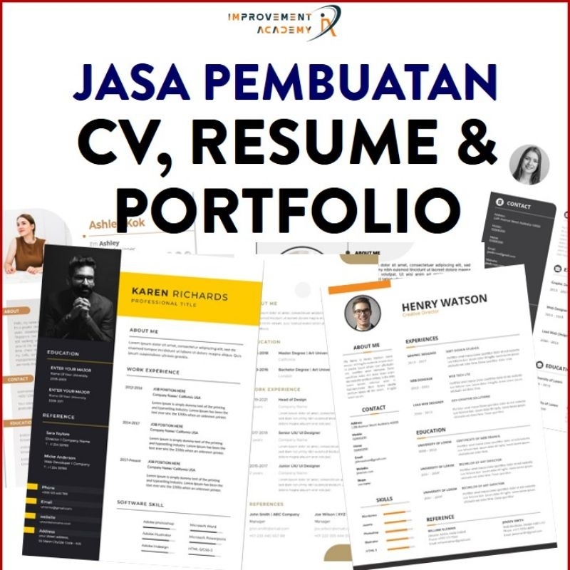 Jual Melayani Pembuatan CV, CV ATS Friendly, Resume, Portfolio | Shopee ...