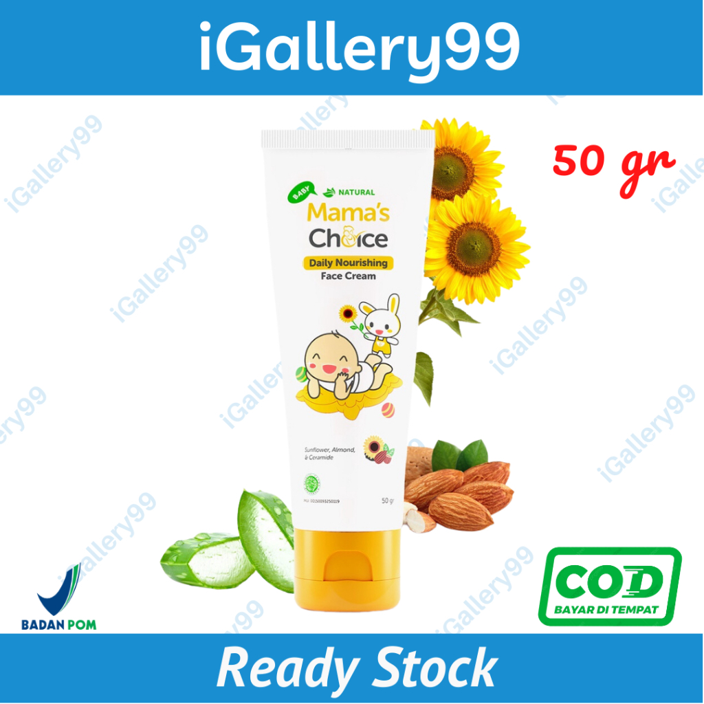 Jual Mama's Choice Baby Daily Nourishing Face Cream Krim Wajah Bayi ...