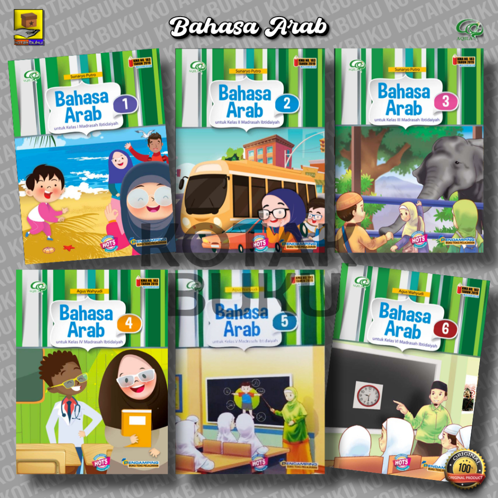 Jual Buku Bahasa Arab Kelas 1 2 3 4 5 6 / Bahasa Arab SD / -AQILA HOTS / REVISI KMA 183 | Shopee ...