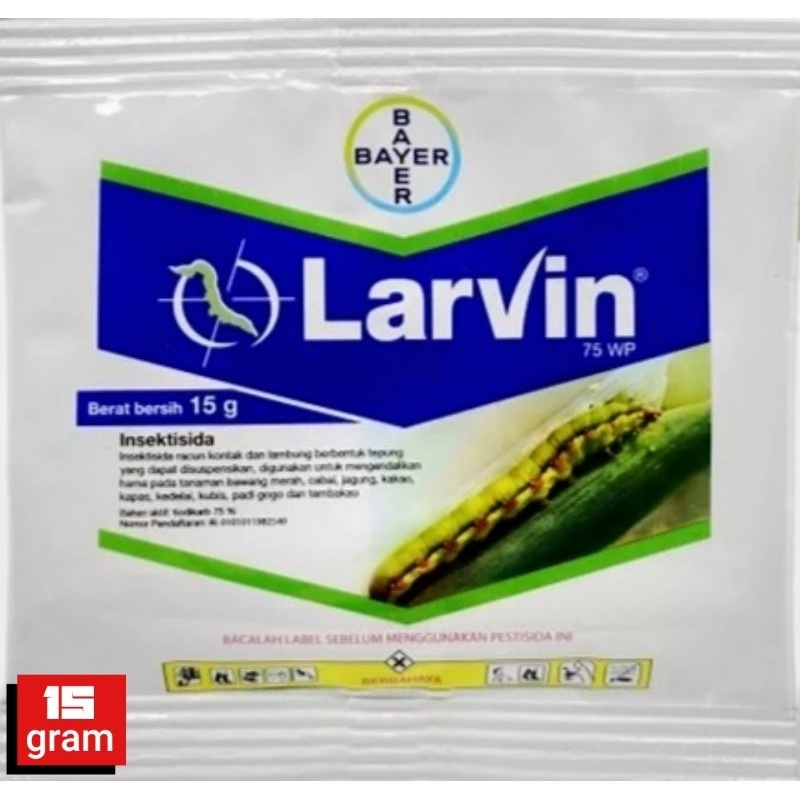 Jual LARVIN 75 WP 15 Gram Insektisida Pengendali Hama Ulat | Shopee ...
