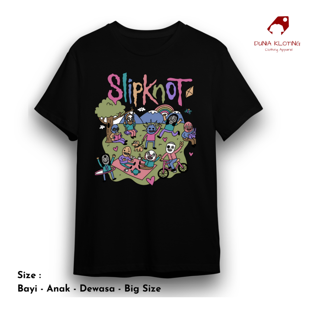 Jual Baju Kaos Band SLIPKNOT BIG SIZE Dewasa anak PREMIUM COTTON 30s ...