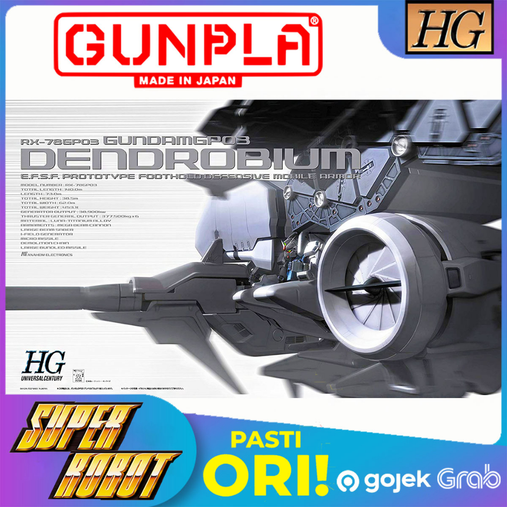 Jual BANDAI HG 1/144 RX-78 GP03 Gundam GP03D Dendrobium - HGUC | Shopee Indonesia