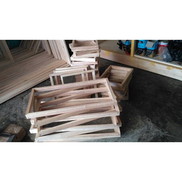 Jual Spanram Kayu 25x25 cm Bingkai Kanvas | Shopee Indonesia