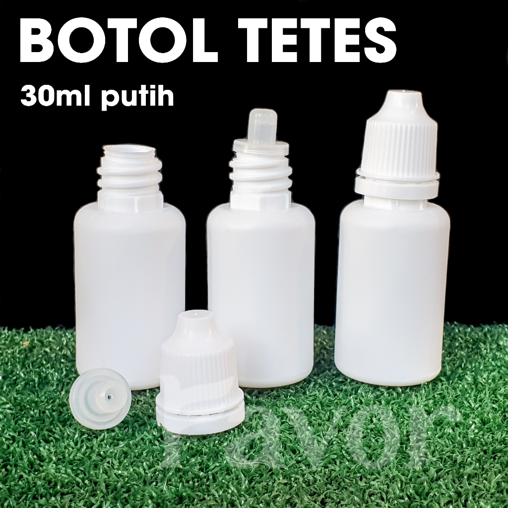 Jual Botol Tetes 30 ml PUTIH Tutup Segel - Wadah Tetes Mata / Obat ...