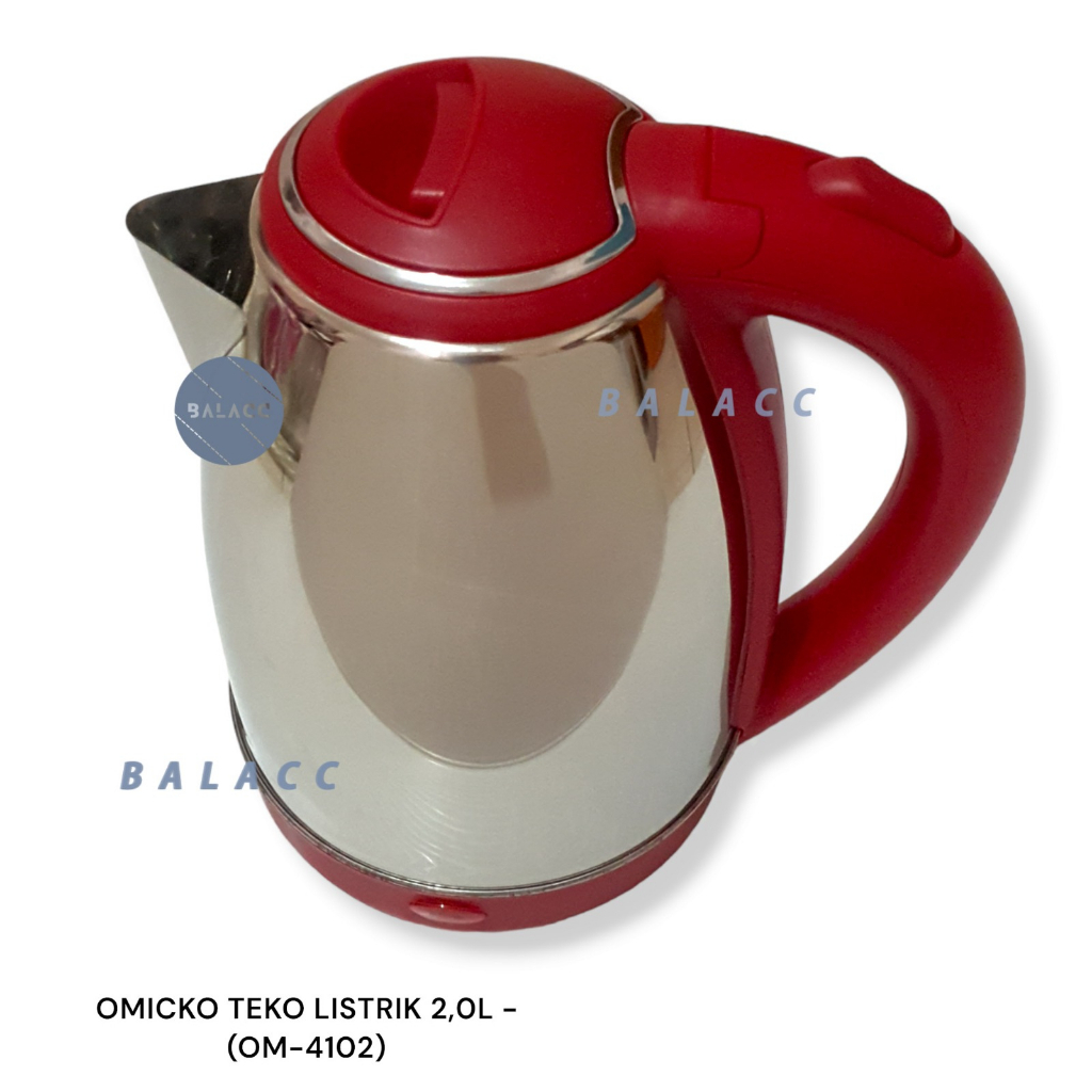Jual Teko Listrik 2 Liter Stainless Steel Omicko Pemanas Air Electric ...