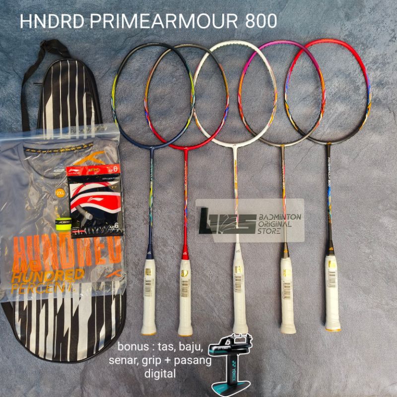 Jual Raket badminton hndrd hundred primearmour prime armour 800 ...