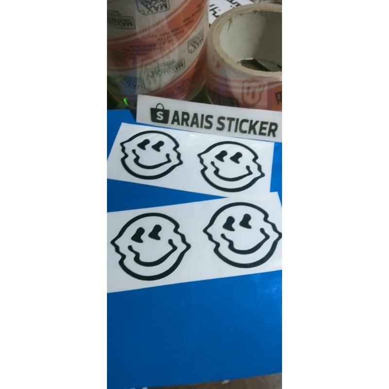 Jual error smile cutting sticker, cutting sticker emoticon smile ...