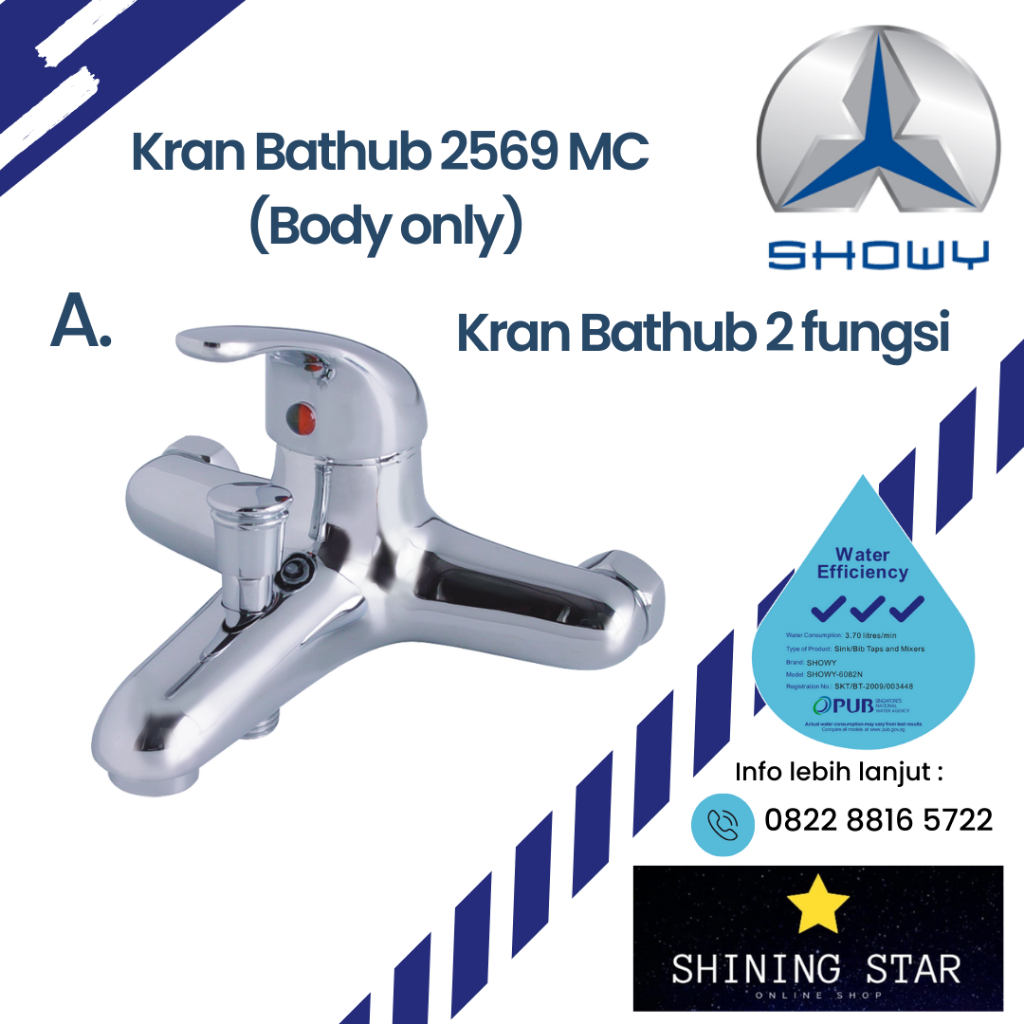 Jual Keran Mixer Bathtub SHOWY / Keran Shower SHOWY / Keran Bathtub ...