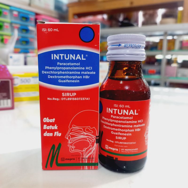 Jual [60ML] INTUNAL SYRUP SIRUP / MENGOBATI GEJALA FLU DEMAM SAKIT ...