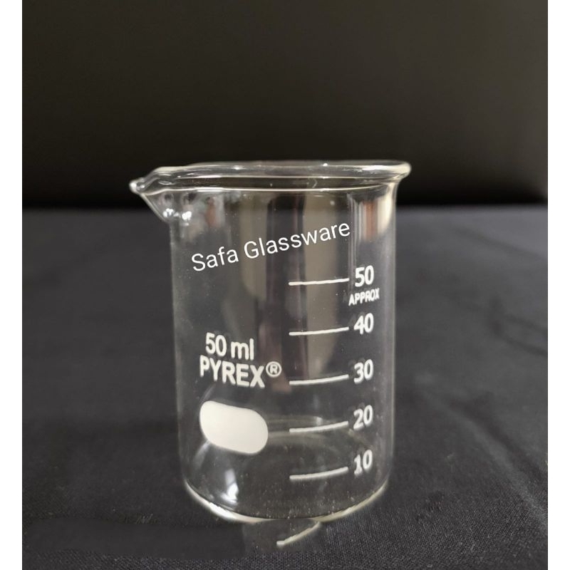 Jual Beaker Glass 50 ml / Gelas Kimia 50ml Pyrex / Gelas Piala / Gelas ...