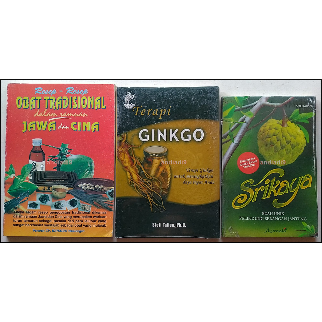 Jual RESEP OBAT TRADISIONAL DALAM RAMUAN JAWA CINA TERAPI GINKGO ...