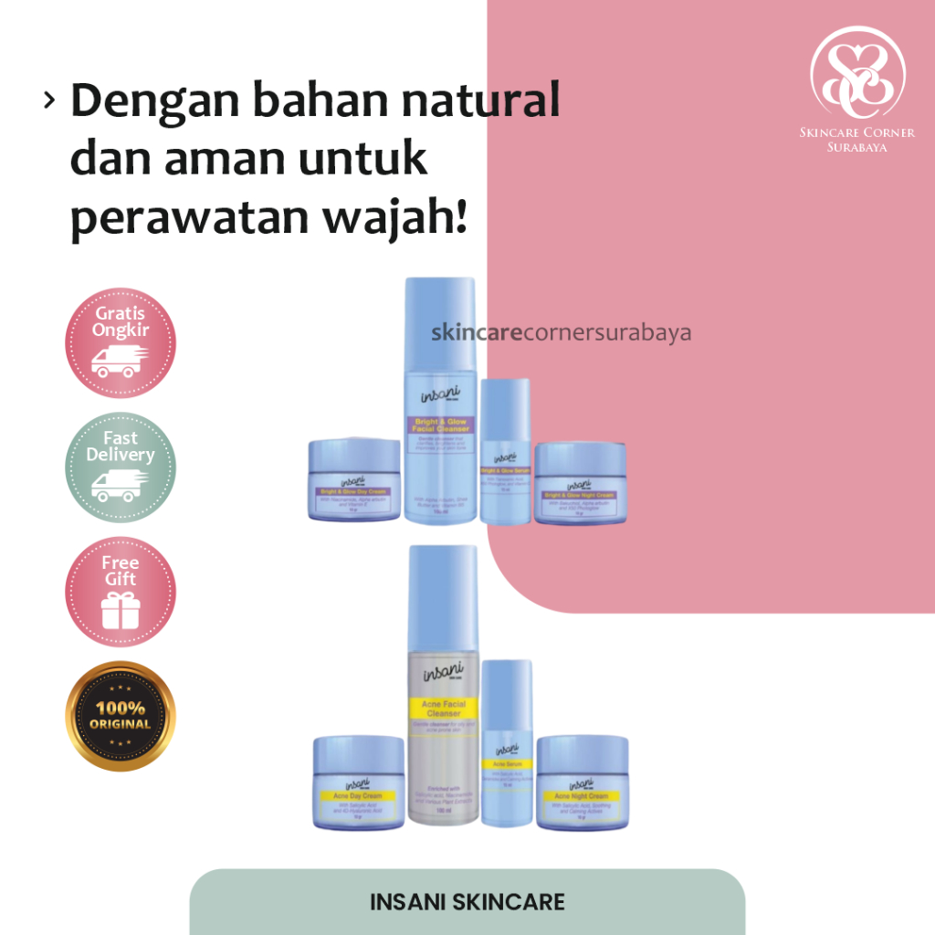 Jual Insani Skincare Original Insani Glow Insani Acne Skincare Citra ...