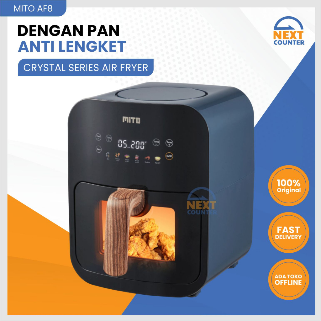 Jual MITO AF8 CRYSTAL SERIES AIR FRYER | Shopee Indonesia