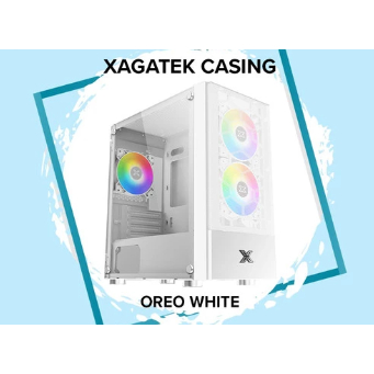 Jual CASING / CHASING / CESING XAGATEK OREO - FREE 3 FAN RGB - Putih ...