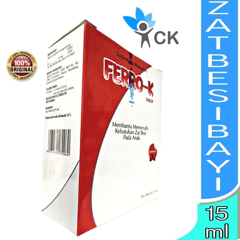 Jual FERRO K DROP BOTOL 15 ML suplemen zat besi bayi yang paling enak ...