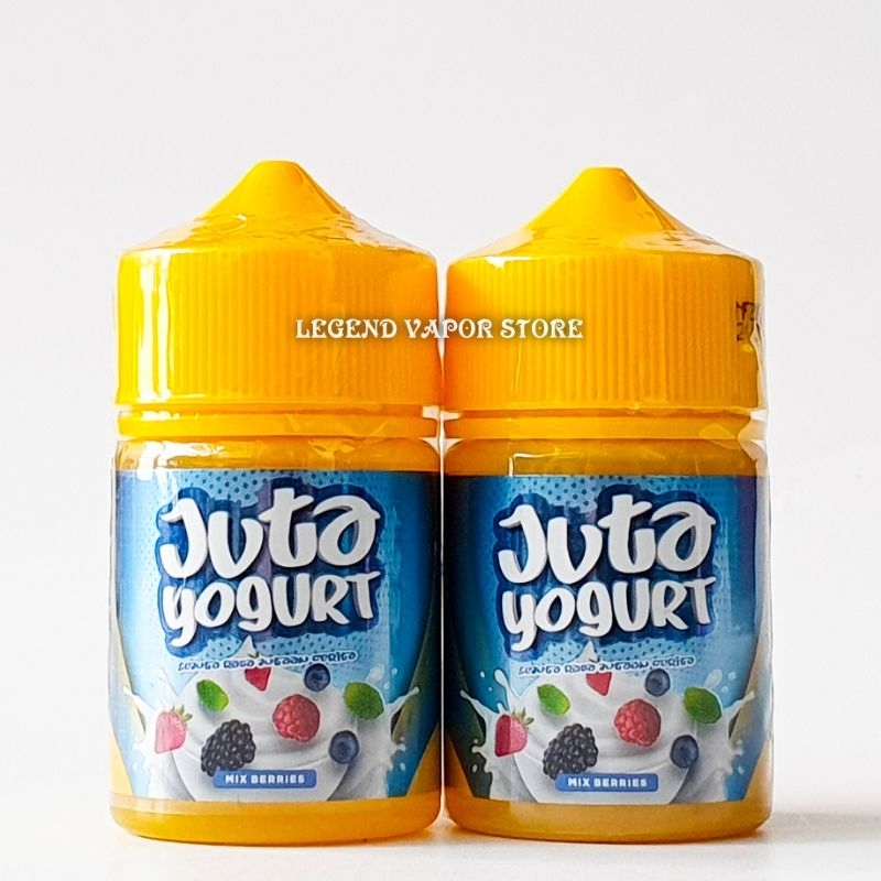 Jual FREEBASE - LIQUID JUTA YOGURT Mix Berries Yogurt 60ML 3MG 7MG ...