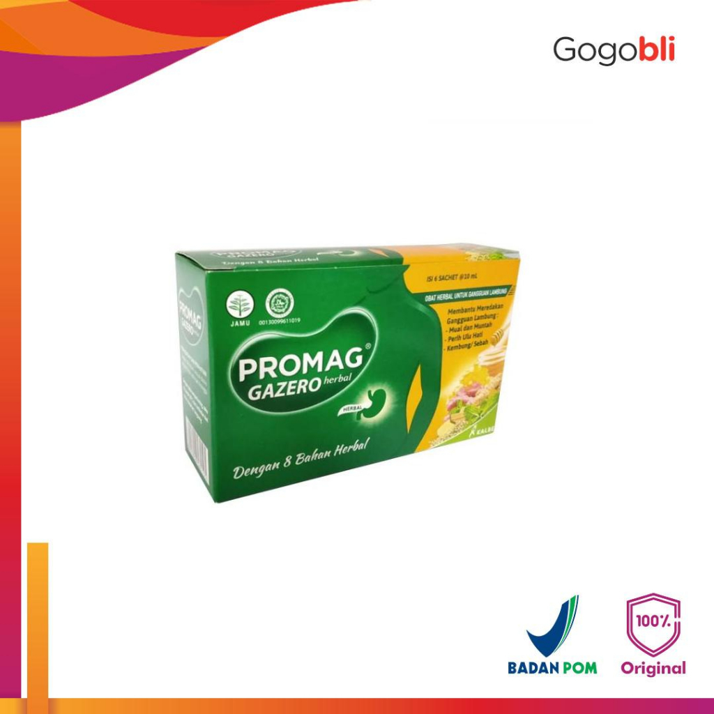 Jual Promag Gazero Herbal (6 sachet @10ml) | Shopee Indonesia