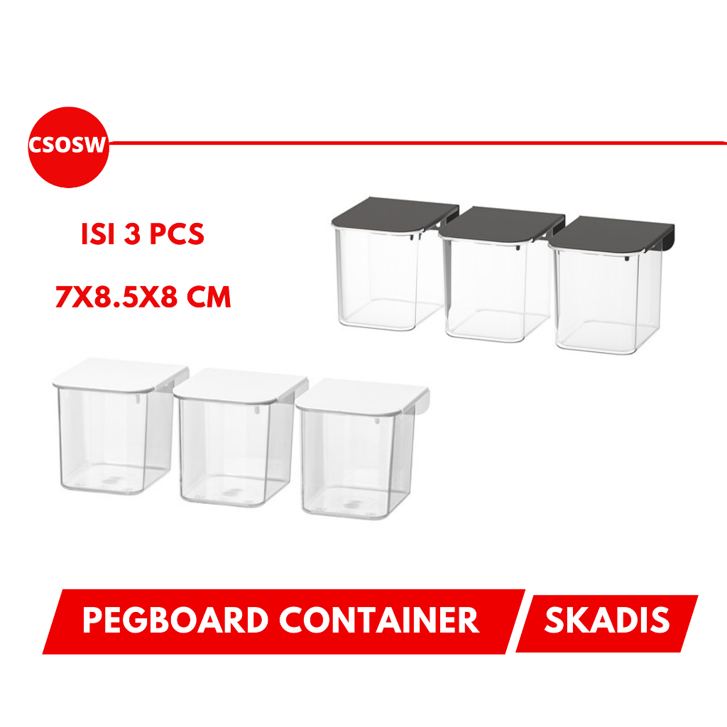 Jual Wadah Gantung Dgn Penutup Untuk Pegboard Panel Dinding IKSKADIS ...