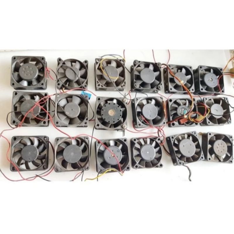 Jual DC brushless fan dimensi 6x6cm, Tegangan 12V dc, fan hingsped ...