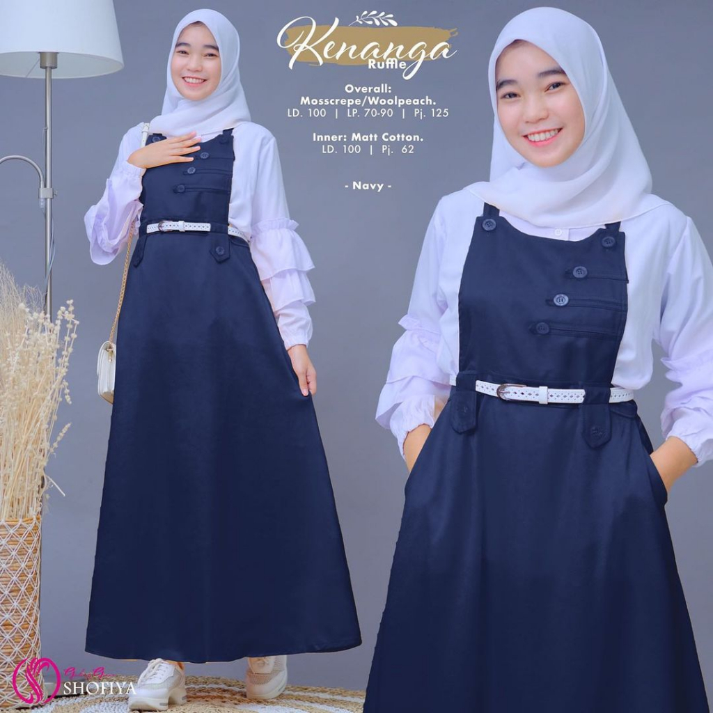 Jual NEW!!! PROMO!!! GAMIS KANCING KENANGA // FASHION MUSLIM PEREMPUAN // GAMIS TERLARIS ...