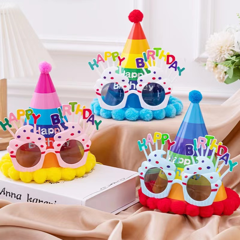Jual kacamata Ulang tahun happy birthday Desain Kartun Bunga Aster ...