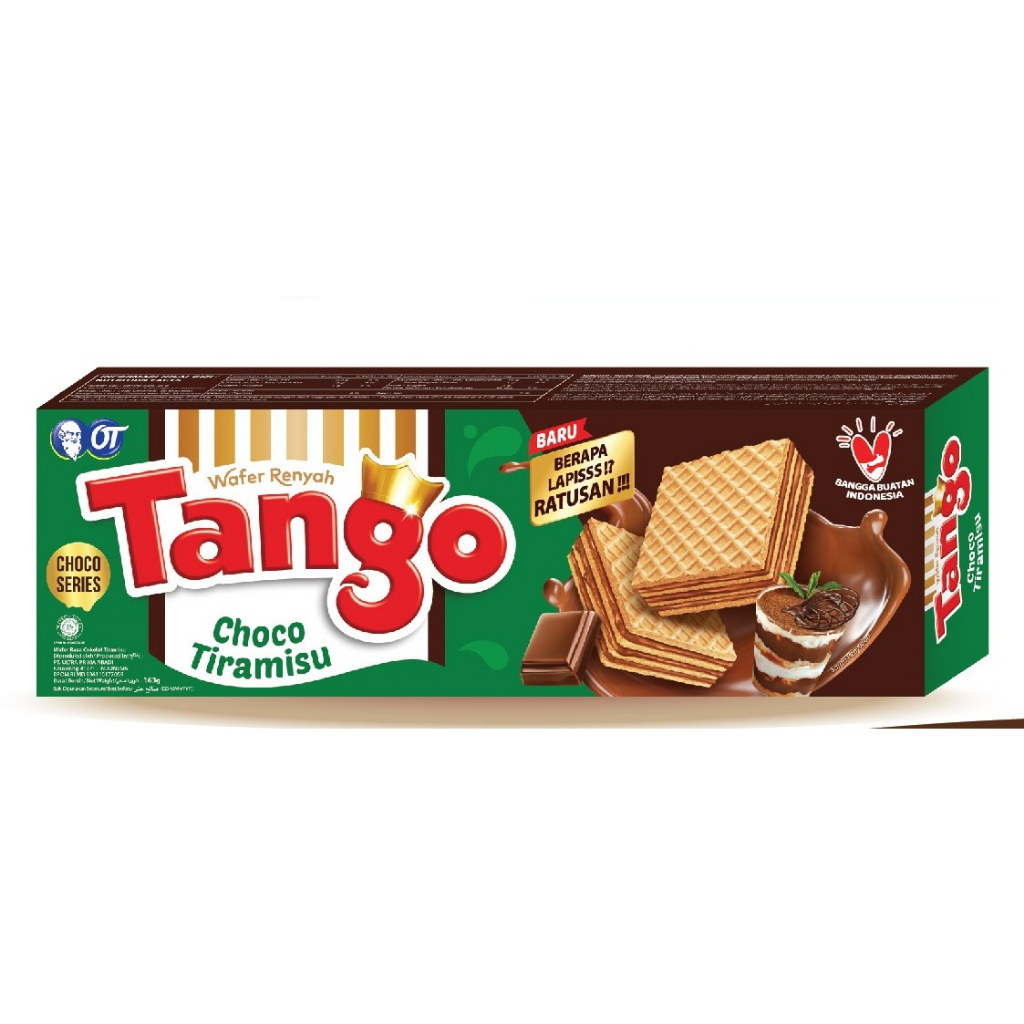 Jual WAFER TANGO CHOCO TIRAMISU CHOCO SERIES WAFER RENYAH 130 GR ...
