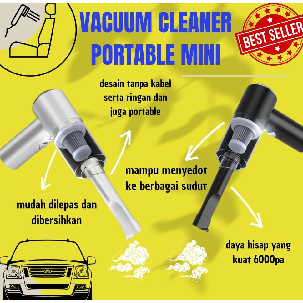 Jual Vacuum Cleaner Portable Mini 2in1 Alat Penyedot Debu Kasur dan ...