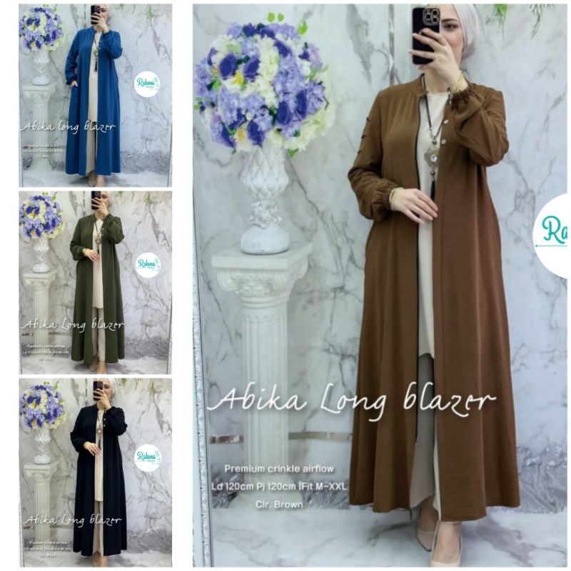 Jual Abika long blazer.BLAZER LONG PREMIUM TERBARU.BAHAN ORIGINAL ...