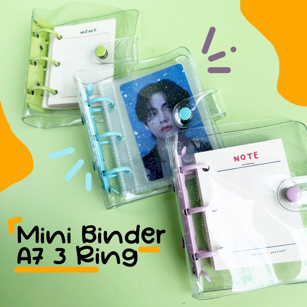 Jual [Artopia] Binder A8 3 Ring Mini Binder / Bullet Journaling Diary Binder Photocard / Isi ...