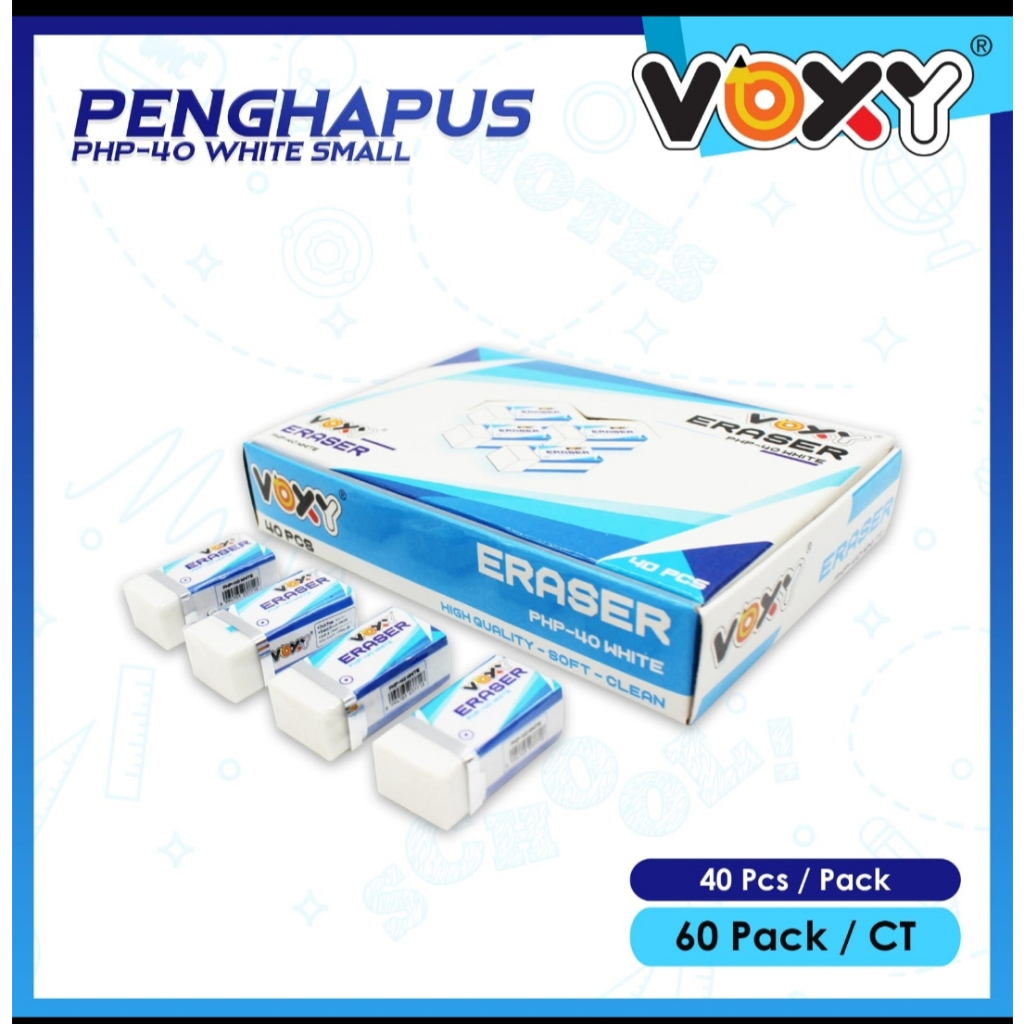 Jual 1 Pack 40 pcs Penghapus Pensil My Style / Stark / V-Tro / Agra / Esco / V-Gen | Shopee ...