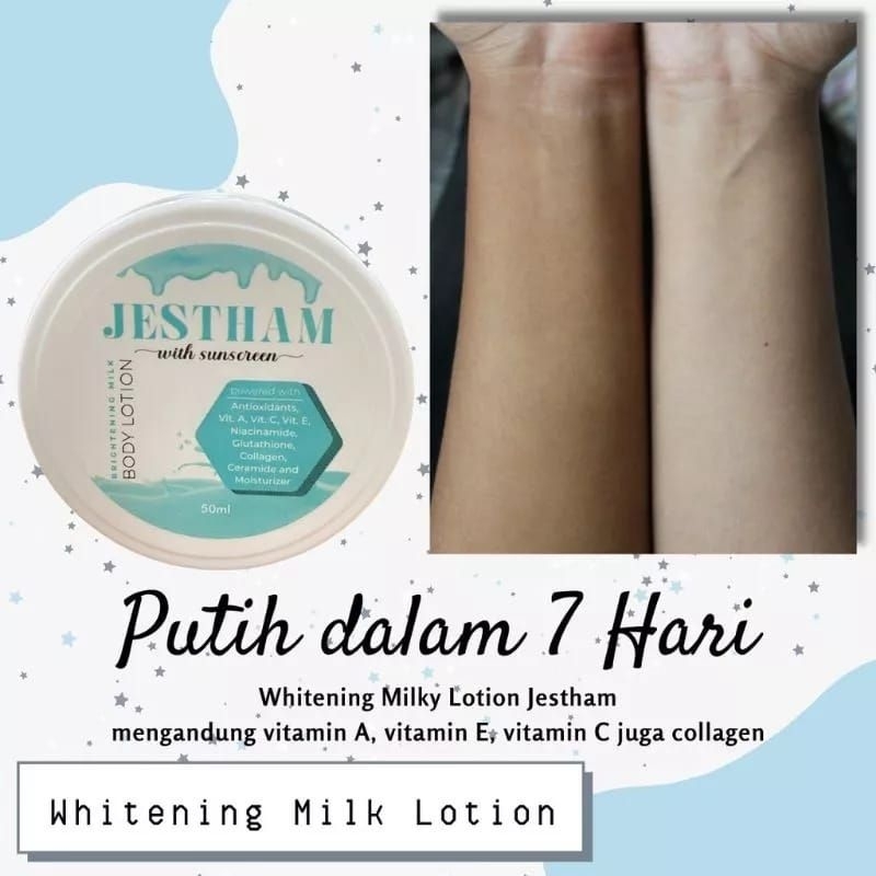 Jual Lotion Jestham Milky With Suncreen 50 ml | Shopee Indonesia