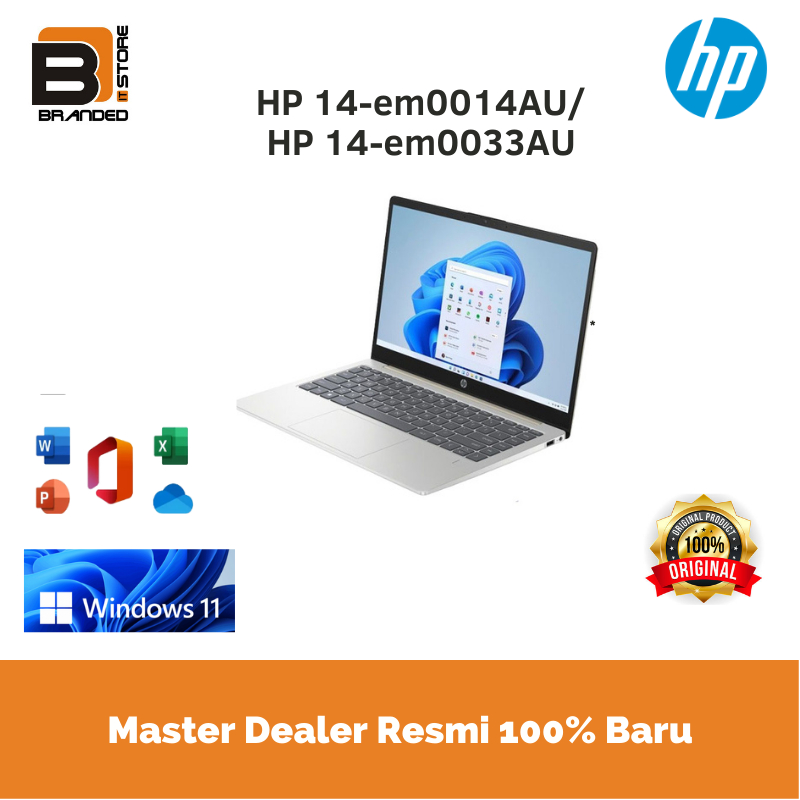 Jual HP Laptop 14 em0014AU em0033AU AMD Ryzen 3 7320 8GB 512GB 14 FHD ...
