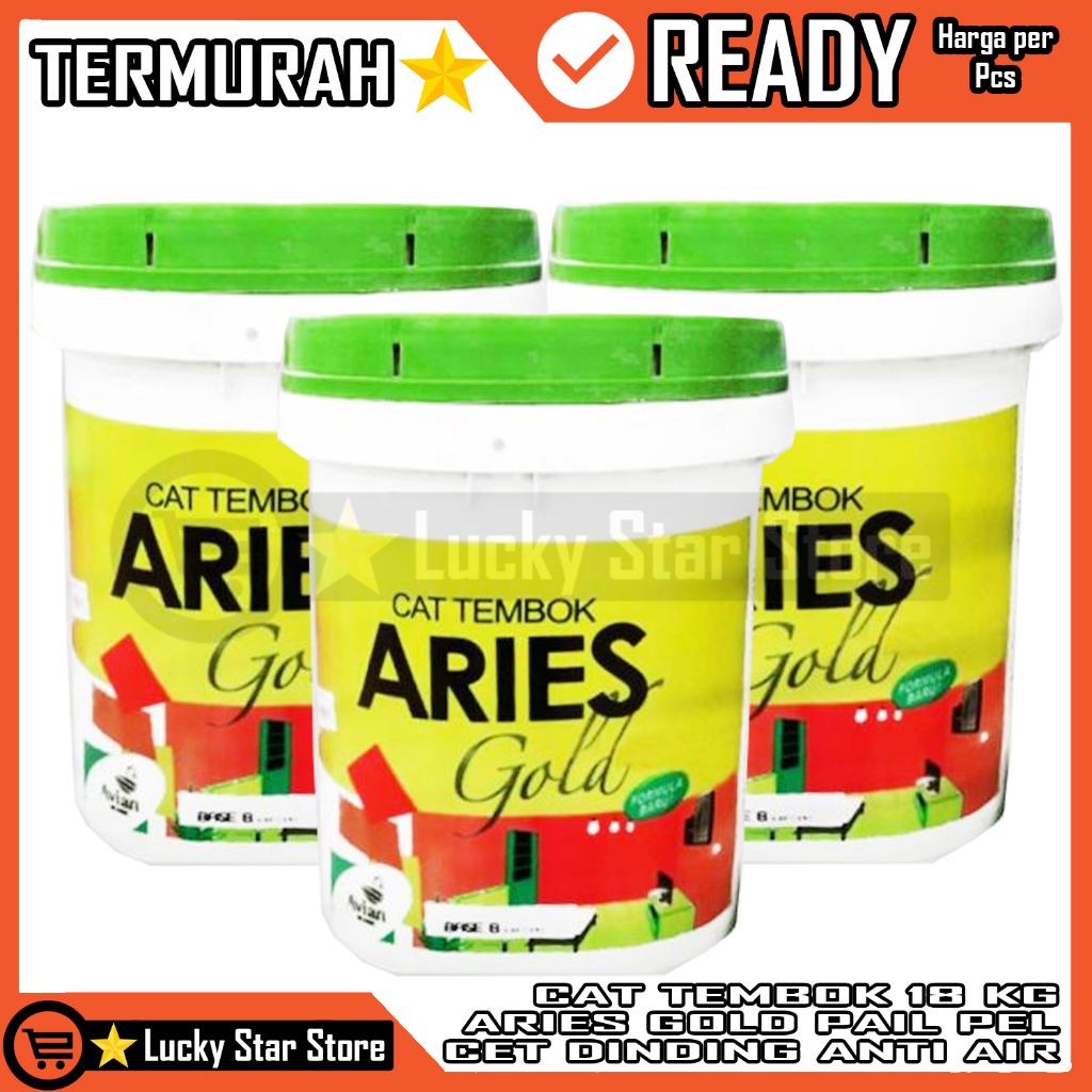 Jual ARIES GOLD GALON 4.5KG AVIAN CAT TEMBOK DINDING INTERIOR WARNA 4.5 ...