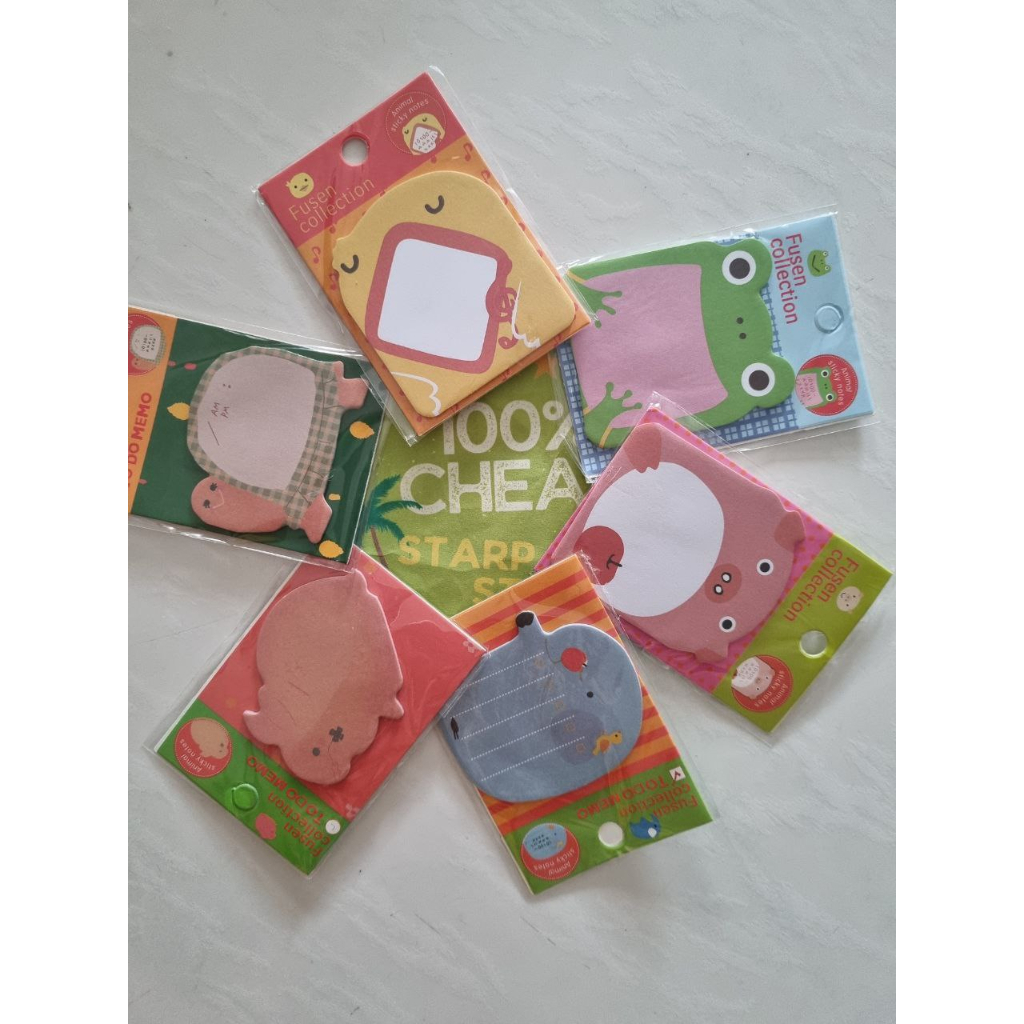 Jual (COD) MINI NOTE MEMO STICKY NOTE ANIMAL | Shopee Indonesia