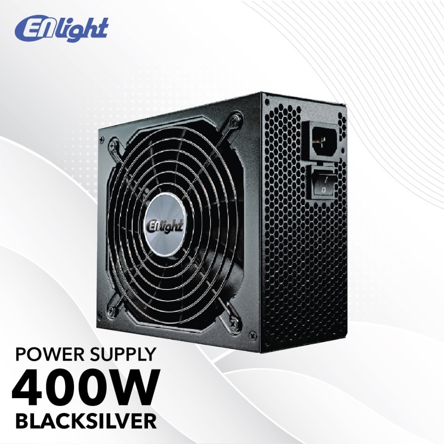 Jual Enlight Black Silver EN400 Power Supply 400W 80+ Bronze - PSU 400W ...