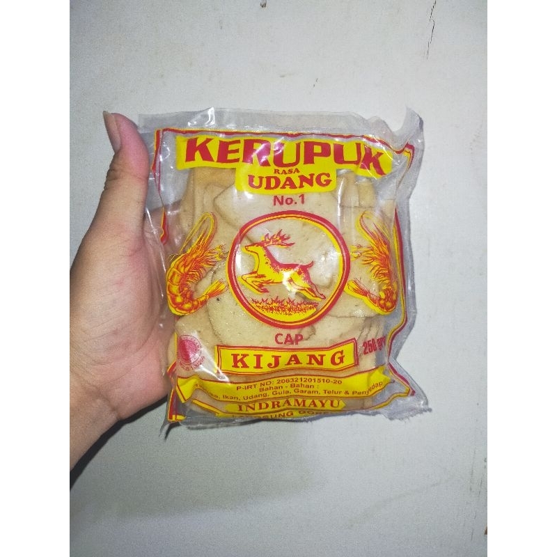 Jual Kerupuk Udang Asli Cap Kijang Ukuran Sedang Kemasan 250 Gram ...