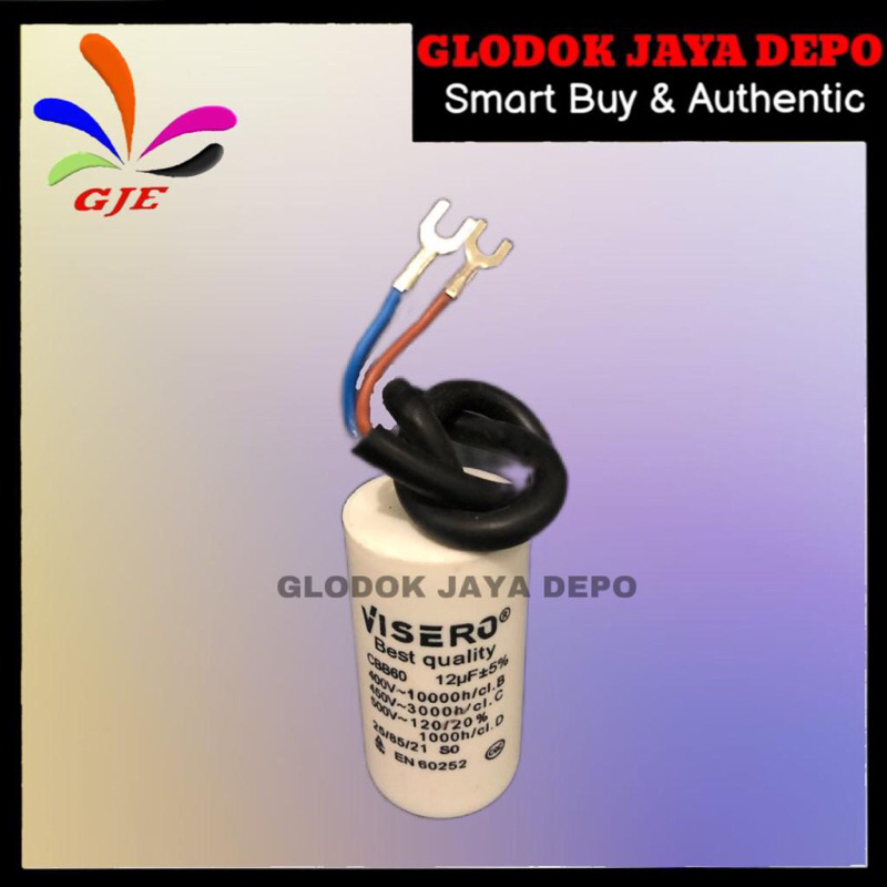 Jual CAPASITOR POMPA ELCO BULAT 12UF 450VAC | Shopee Indonesia