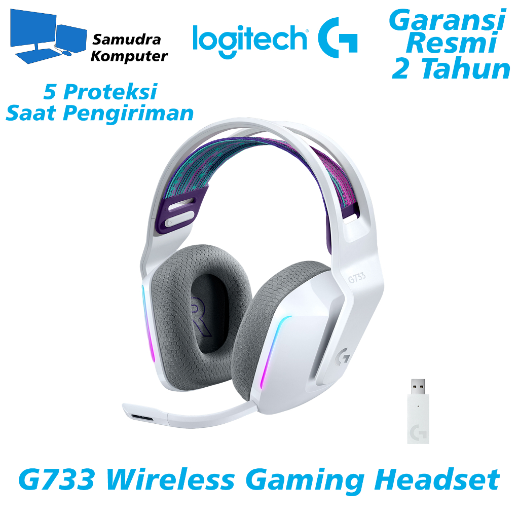 Jual Logitech G733 LIGHTSPEED Wireless RGB Gaming Headset - Putih | Shopee Indonesia