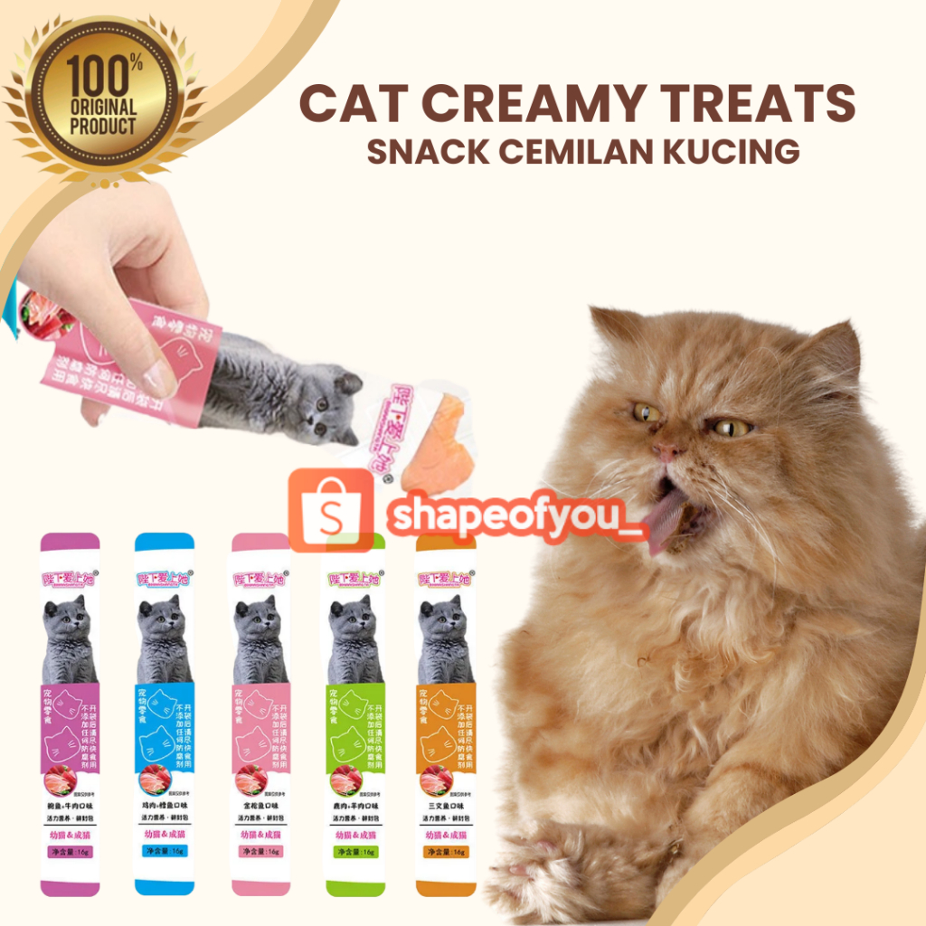 Jual Mixi Creamy Treats Cat Strips Snack Cemilan Kucing Liquid Cat Wet ...
