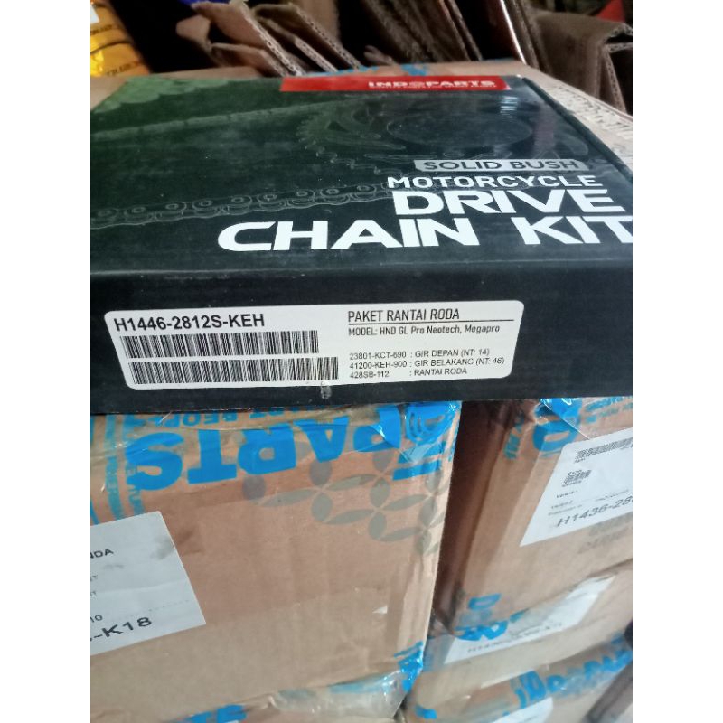 Jual GEAR SET/GEAR PAKET RANTAI 428H INDOPART MEGAPRO KEH | Shopee ...