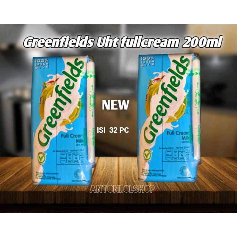 Jual Susu Greenfields Uht 200ml isi 32pcs | Shopee Indonesia
