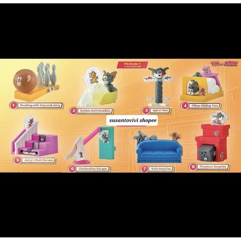 Jual Happy Meal Mcd Mcdonalds Tom Jerry Satuan atau Perpcs | Shopee Indonesia