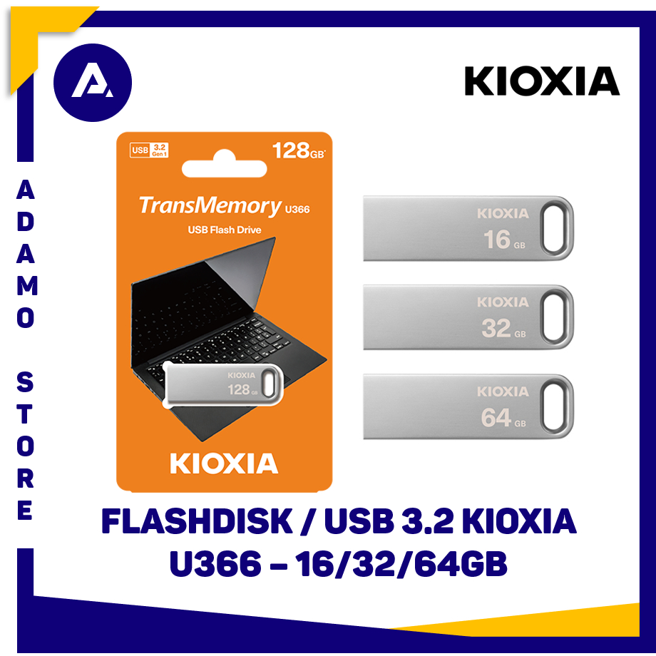 Jual Flashdisk Kioxia 16GB 32GB 64GB USB 3.2 U366 Metal / Besi | Shopee Indonesia