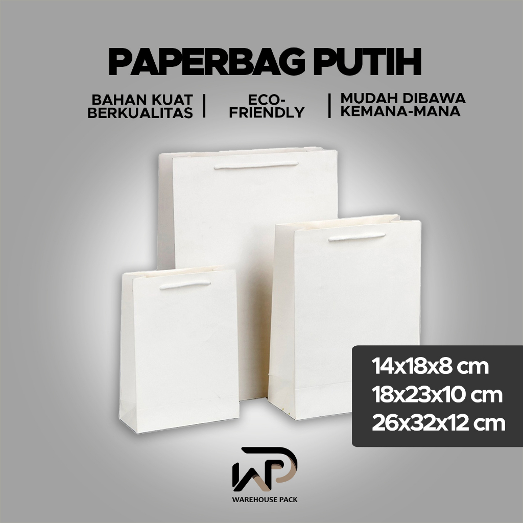 Jual Paper Bag Putih | Paper Bag Putih Souvenir | Paper Bag Hampers ...