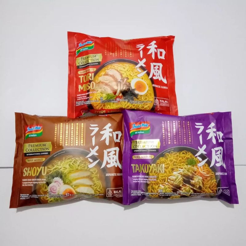 Jual INDOMIE JAPANESE RAMEN SERIES TORI MISO , TAKOYAKI , SHOYU ...