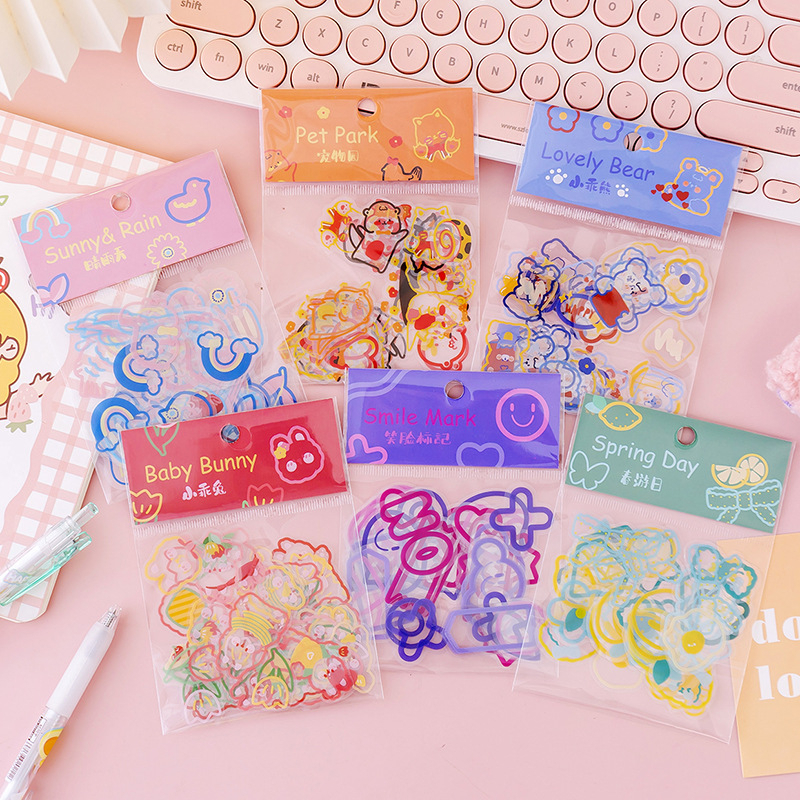 Jual Sticker Korea Anak Lucu Transparan - Stiker Dekorasi Scrapbook ...